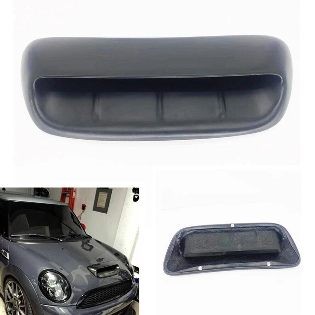 BLACK HOOD BONNET Scoop Vent Cover Body Kit For Mini Cooper S R56 2007 ...
