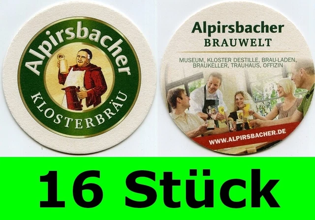 16 STÜCK BIERDECKEL Alpirsbacher Klosterbräu Alpirsbach Party Bar Theke Tresen EUR 3,90 ...