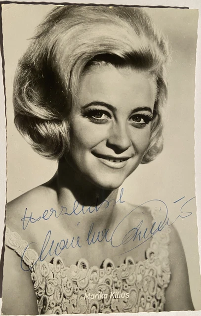 MARIKA KILIUS SIGNÉE carte patinage originale signature autographe EUR ...