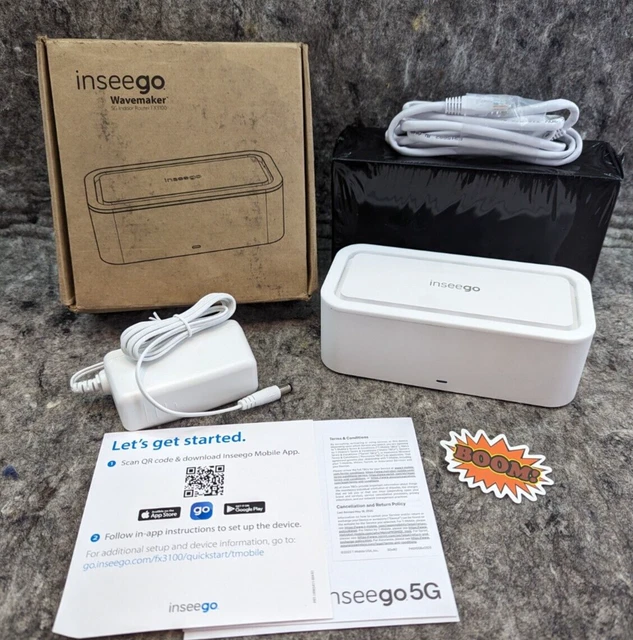 INSEEGO WAVEMAKER 5G indoor router FX3100 Unlocked, dual SIM CARD (N ...