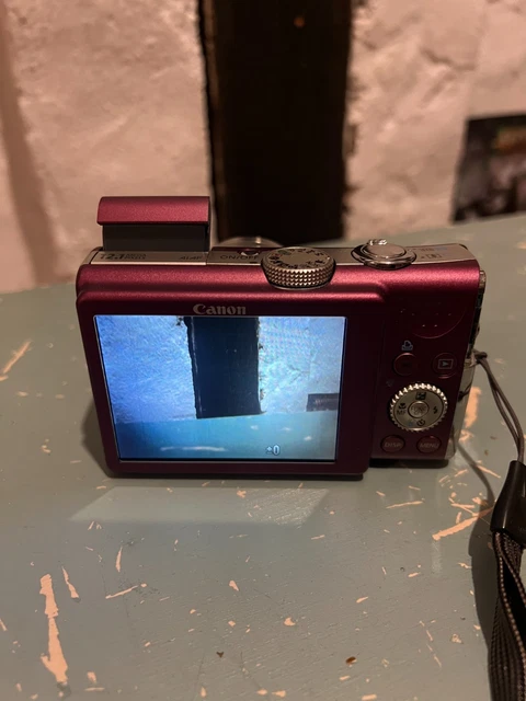 NEW CANON POWERSHOT SX200 IS Digital Camera Red 2.1MP Zoom, Charger ...