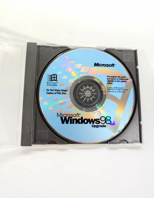 MICROSOFT WINDOWS 98 Upgrade - No Product Key $2.99 - PicClick