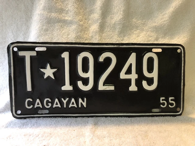 VINTAGE 1955 PHILIPPINES License Plate Repaint £122.40 - PicClick UK