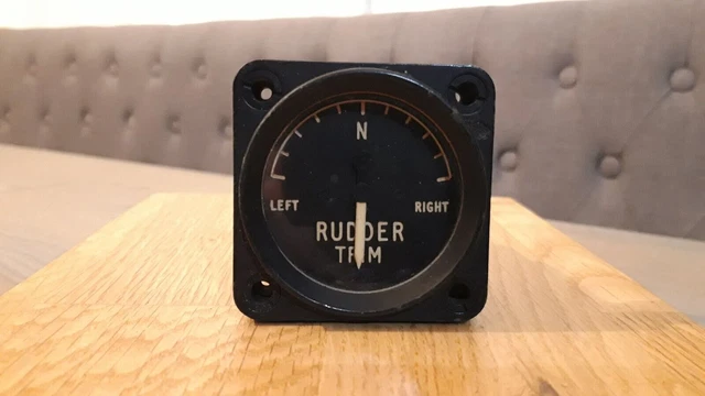RAF ENGLISH ELECTRIC Canberra Aircraft Rudder Trim Gauge $81.18 ...