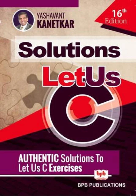 LET US C solutions by Yashavant Kanetkar Paperback Book $20.00 - PicClick