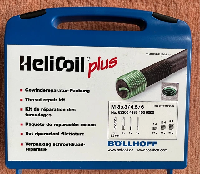 HELICOIL PLUS. GEWINDEREPARATUR Set M3 Böllhoff im Koffer EUR 50,00 ...