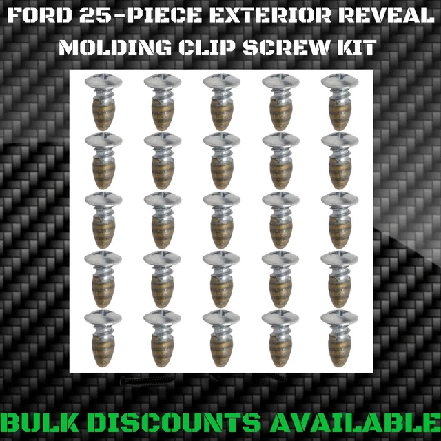 1969+ FORD ECONOLINE Sport Wagon Front Rear Side Reveal Molding Clip ...