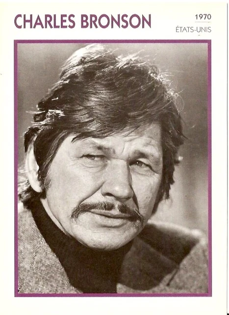 CHARLES BRONSON - Carte Fiche Cinema Portrait De Stars EUR 2,50 ...