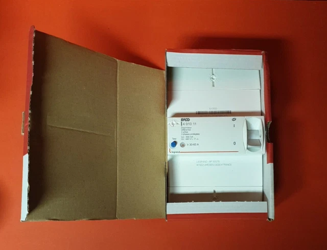 LEGRAND 401011 BACO Disjoncteur différentiel 401011 60A 500mA 4P 30/60 ...