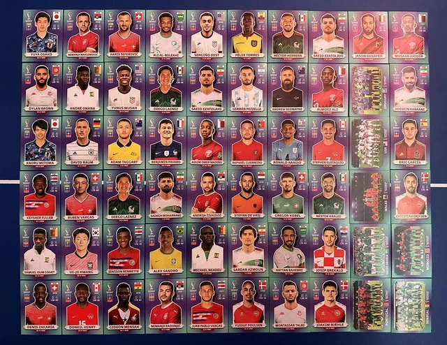 PANINI FIFA WORLD Cup Qatar 2022 - Sticker Bundle X60 - (Bundle 051) £6 ...