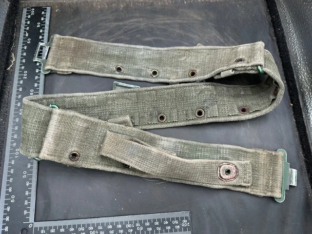 ORIGINAL WW2 BRITISH Army 44 Pattern Webbing Belt - 38" Waist Maximum £ ...