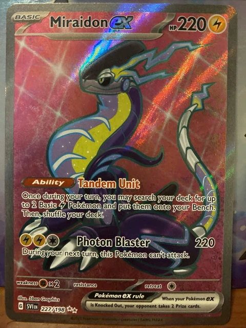 POKÉMON TCG MIRAIDON ex Scarlet & Violet Base Set 227/198 Holo Ultra ...