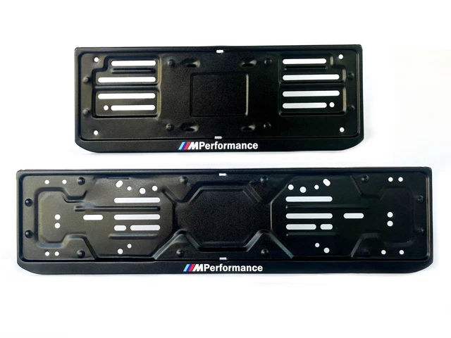 KIT PORTATARGA AUTO ferro solido BMW M Performance Anteriore Posteriore ...