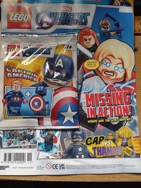 NEW LEGO MARVEL Avengers Magazine With Exculsive Captain America ...