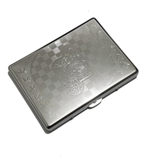 ZIGARETTENETUI METALL PANDA Design Zigarettenbox Zigarettenschachtel ...