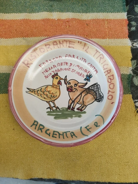 PIATTI DEL BUON ricordo Ristorante Il Trigabolo Argenta ( Ferrara) EUR ...