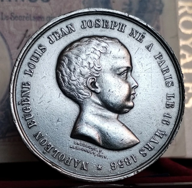 MEDAILLE BAPTEME DU Prince Imperial Napoleon Iv EUR 55,00 - PicClick FR