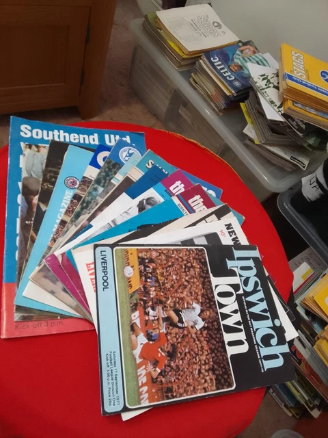 LIVERPOOL 1970'S AWAY Football Programme Collection (Bulk Lot 29) All ...