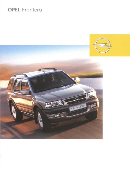 OPEL FRONTERA PROSPEKT 2002 9/02 D brochure Katalog prospectus broszura catalog EUR 18,95 ...