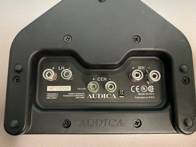 AUDICA CS SERIES CS-LCR Soundbar. And CS-S1 Surround Satellite Speakers ...