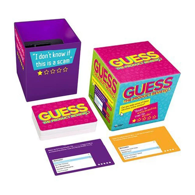 FIZZCREATIONS GUESS PRODUCT Review Card Game Multiple Choice Challenges ...