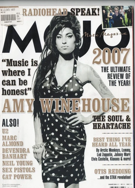 MOJO MAGAZINE AMY Winehouse/Radiohead/Stax Label/Joan Jett/2007 in ...