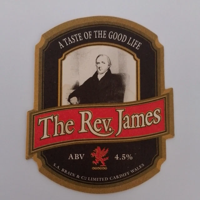 BRAINS THE REV James SA Brain & Co Ltd Old Brewery Cardiff 1999 Vintage Beer Mat £1.21 - PicClick UK