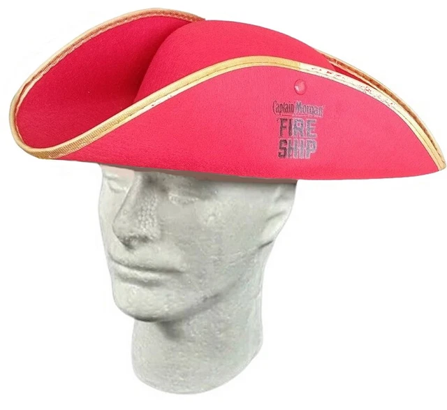 CAPTAIN MORGAN PIRATE Hat Tricorn Rum Promotional Costume Limited ...