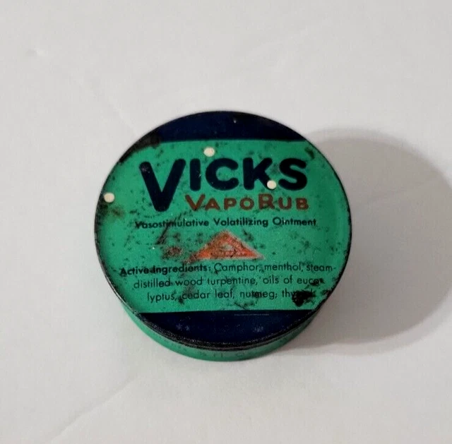 VINTAGE SMALL VICKS Vapor Rub Tin Test Sample $8.50 - PicClick