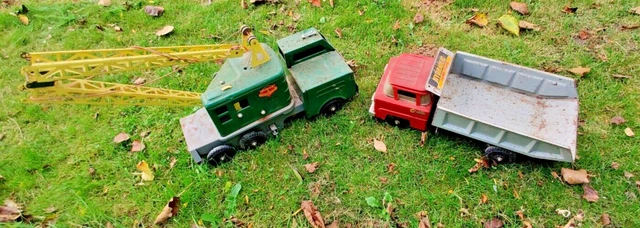 POWERHOUSE LUMAR CONTRACTORS Crane & Louis Marx Pickup Truck £50.00 ...