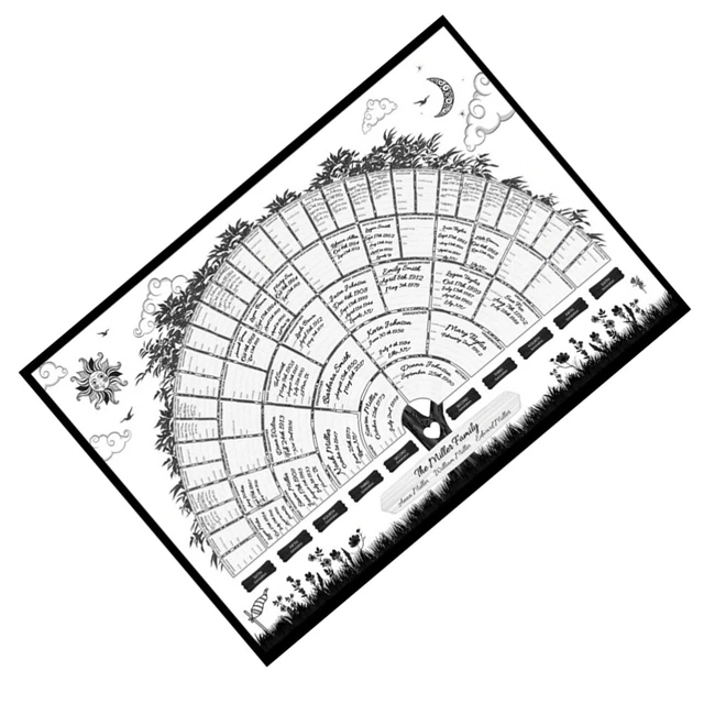 DIAGRAMMA ALBERO GENEALOGICO albero genealogico grafico matrimonio ...