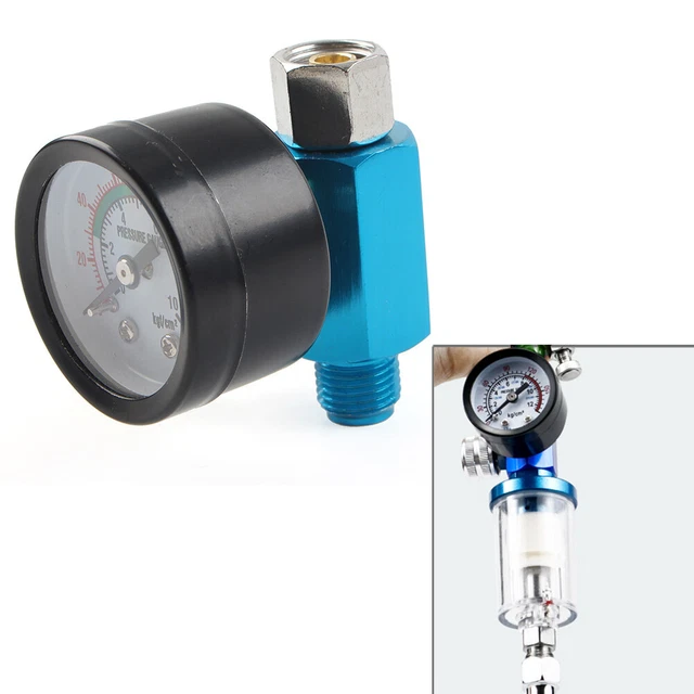 FOR SPRAY GUN 1/4" Sprayer Regulator Air Pressure Gauge Regulator AU ...