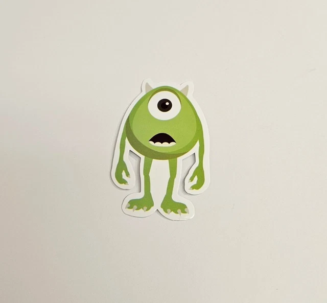 MIKE FROM MONSTERS Inc Laptop Sticker / Pixar Cartoon Waterproof Decal ...