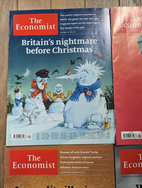 MAGAZINE THE ECONOMIST. 2019 - 2020 4 magazines EUR 17,58 - PicClick FR