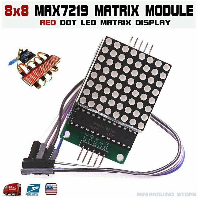 MAX7219 DOT MATRIX 8x8 8*8 led display module Arduino MCU DIY Raspberry ...