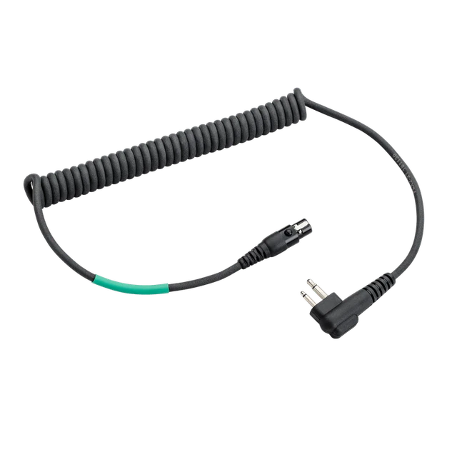 3M PELTOR FLX2-21 Motorola 2-Pin Radio Downlead Cable CH-3 Headsets ...