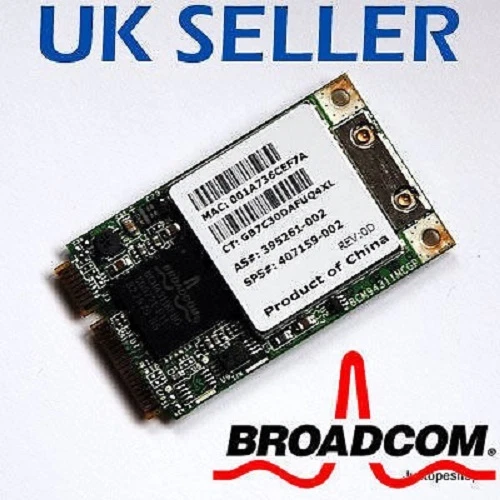 DELL WIRELESS DW 1390 Mini Pci-E Card Airport Dw1390 Uk Mac Os ...