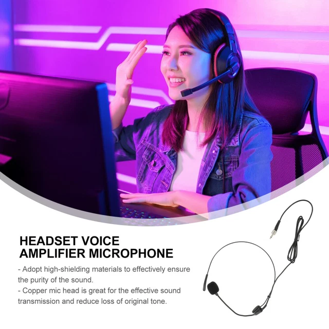 WIRELESS LAPEL MICROPHONE Voice Headset Bendable High Sensitivity £7.79 ...