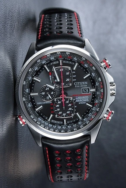CITIZEN ECO DRIVE Red Arrows A-T Radio Controlled Chrono Men's Watch ...