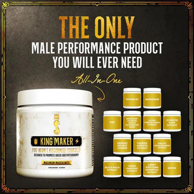 KING MAKER 120 Caps 13-in-1 Anabolic Supplement for Men Maximum ...
