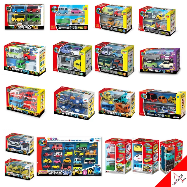TAYO LITTLE BUS Friends Special Set Vol.1-11 & Titipo 18Type Mini Car ...