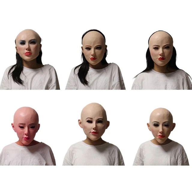 TRANSVESTITE COSTUME HALLOWEEN Cosplay Mask Female-Disguise For Men ...