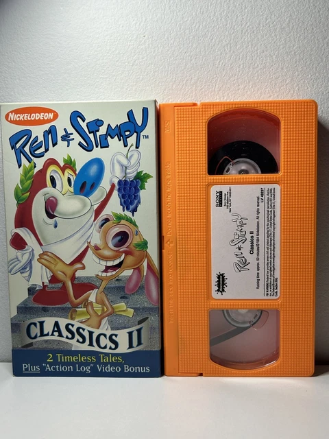 REN AND & Stimpy VHS - The Classics Volume 2 II (1994, Nickelodeon ...