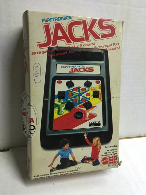 VINTAGE MATTEL FUNTRONICS JACKS Handheld Table Top Game MIB, 1979 EUR ...