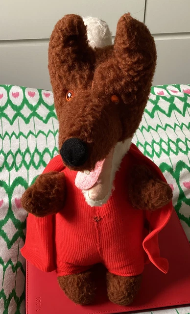 RARE VINTAGE BASIL Brush Plush Toy Wendy Boston 1970 15 inch ...
