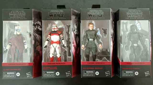 STAR WARS BLACK Series Captain Rex Crosshair Rampart Shock Trooper Set ...