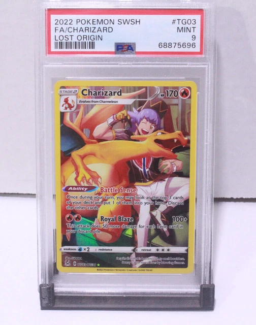 CHARIZARD FULL ART TG03/TG30 Pokémon SWSH Origine Perdue TG PSA 9 comme ...