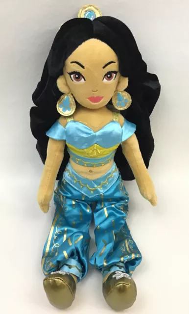 DISNEY STORE ALADDIN Princess Jasmine Plush 15” Stuffed Doll Closed ... DISNEY STORE ALADDIN Princess Jasmine Plush 15” Stuffed Doll Closed ...
