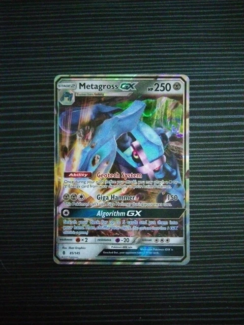 POKÉMON TCG METAGROSS GX Sun & Moon: Guardians Rising 85/145 Holo Ultra ...