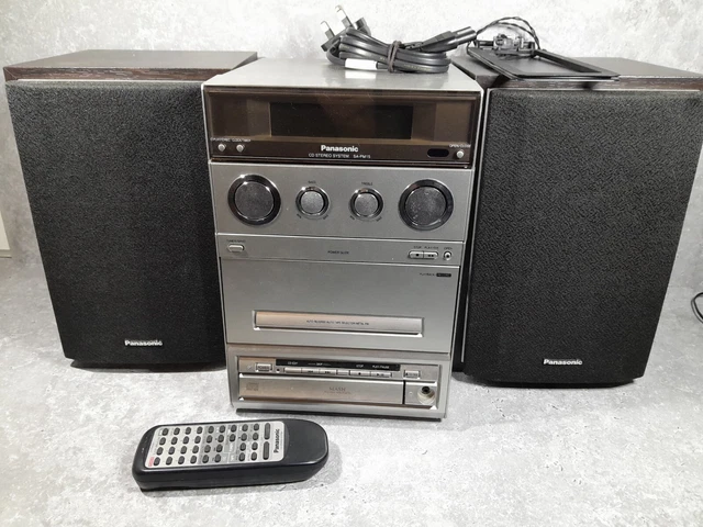 PANASONIC SA-PM15 CD Cassetta FM Radio Micro HiFi Sistema con ...